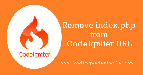 CodeIgniter | Remove index.php from URL using htaccess