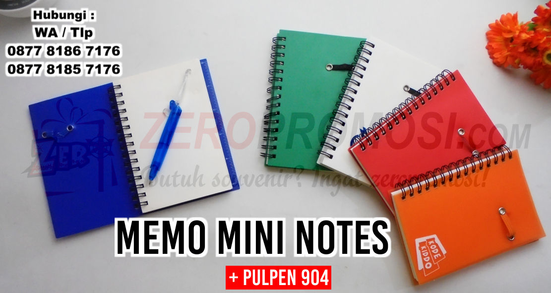 Jual Souvenir Mini Notes yang Unik + pulpen kode 904 | zeropromosi ...