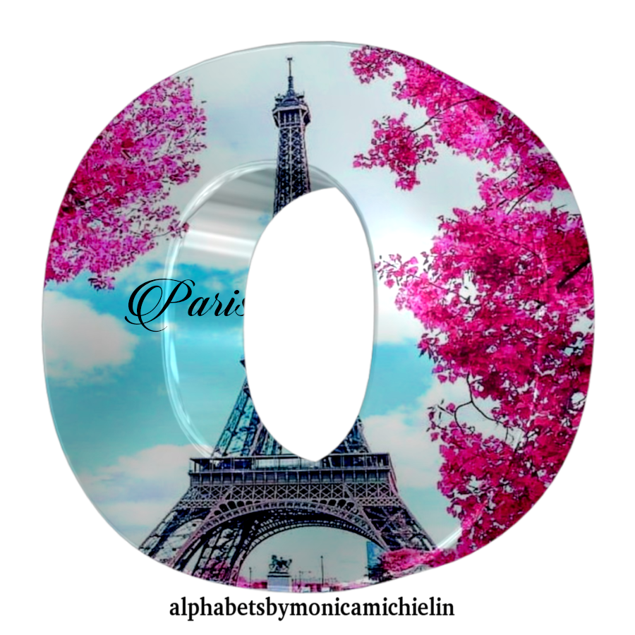 M. Michielin Alphabets: PARIS CITY EIFFEL TOWER FRANCE ALPHABET