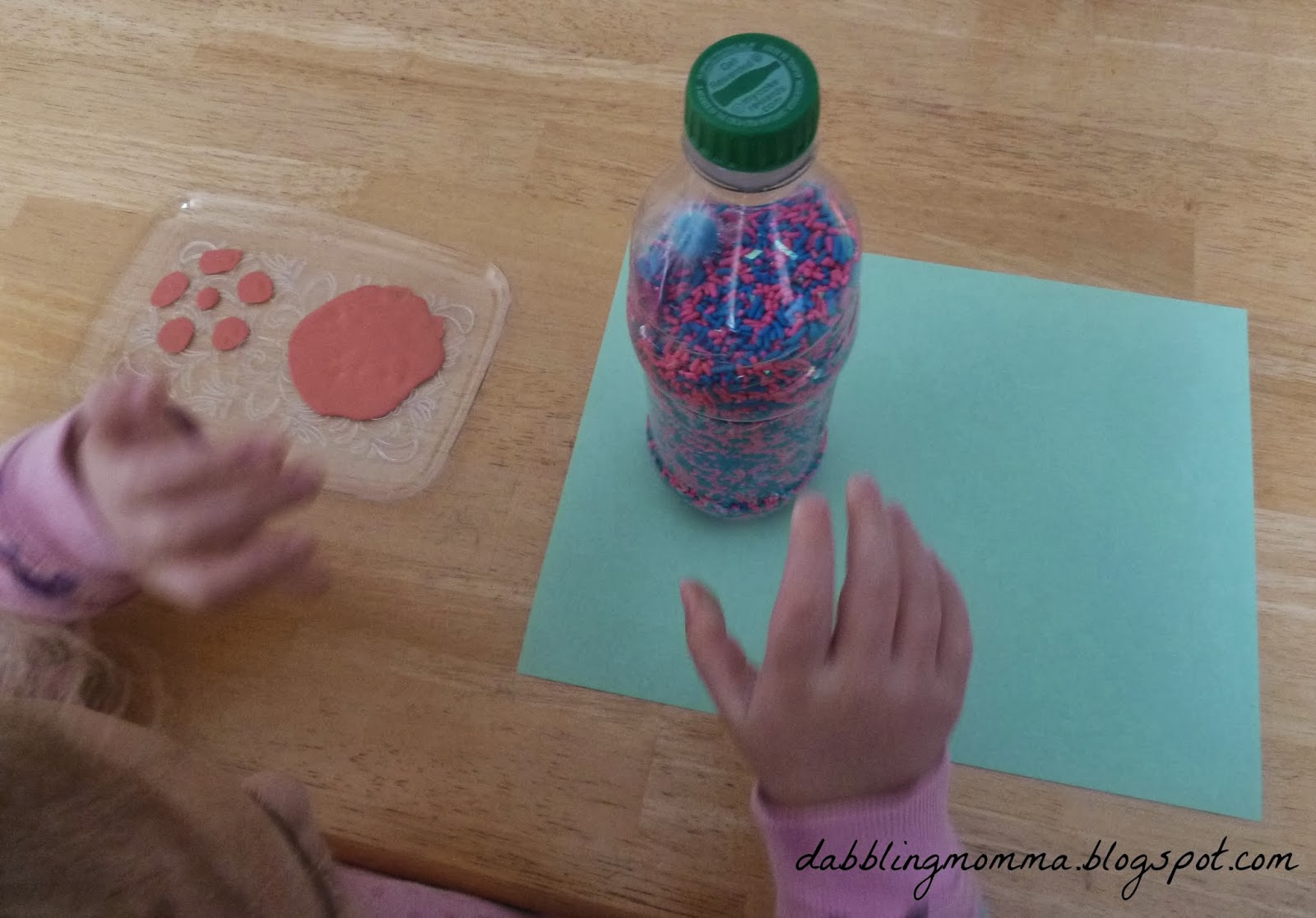 Dabblingmomma: Bottle Flower Stamp