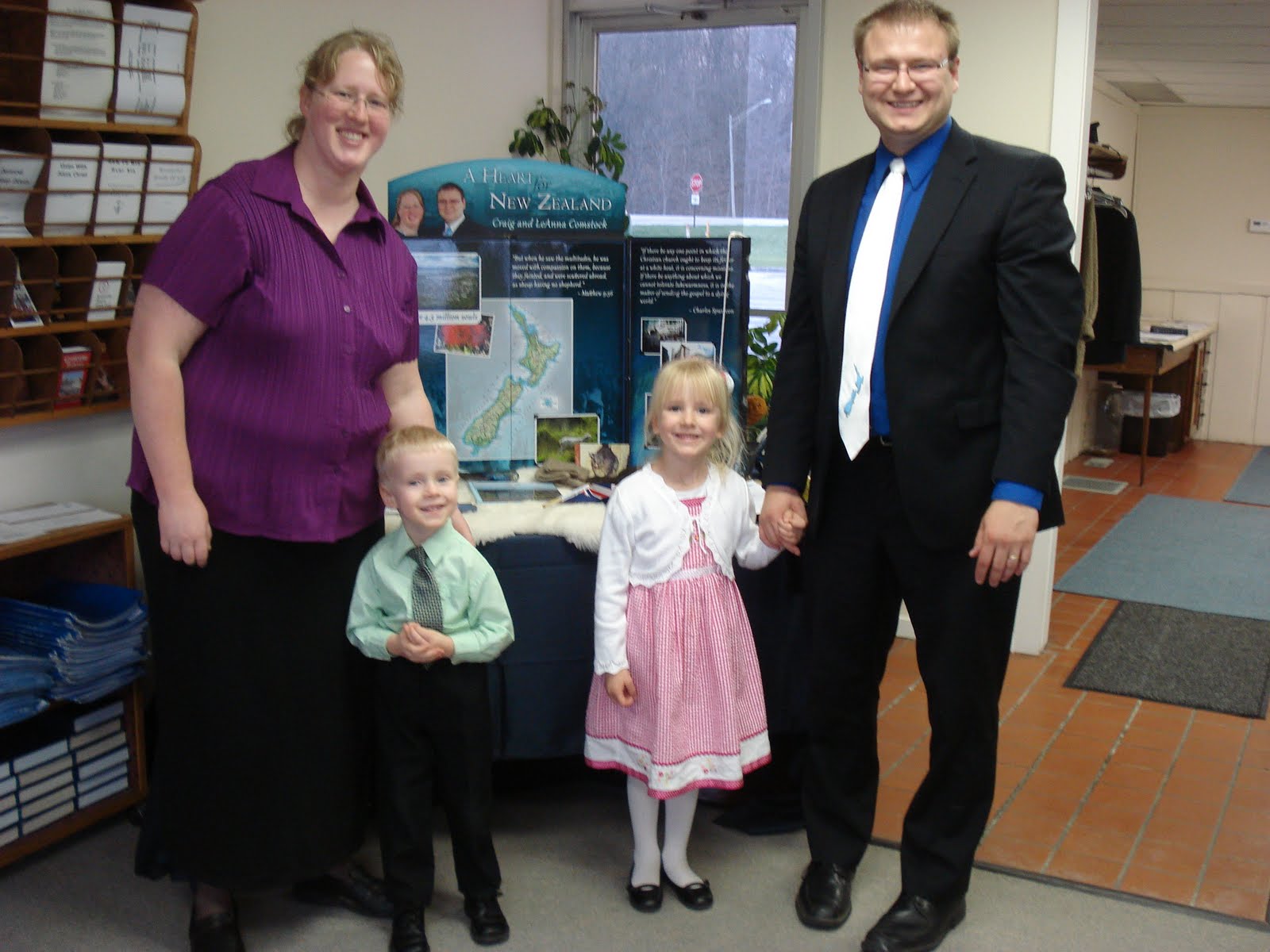 A Moment Of Charity: Comstock Family: New Zealand