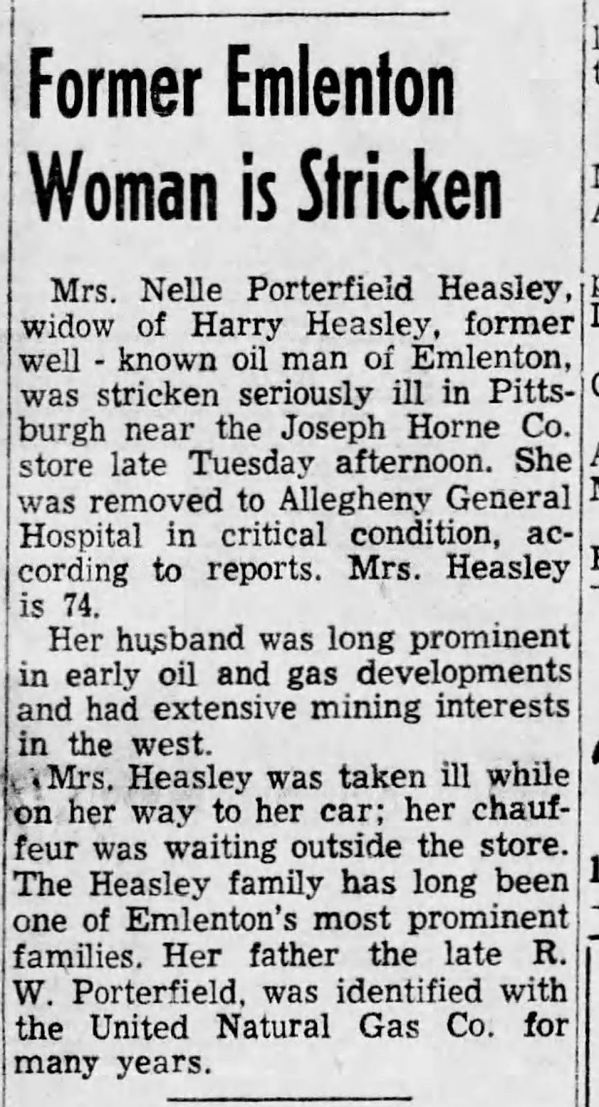 Harry Heasley: From Oil City to Oil Capitol of the World