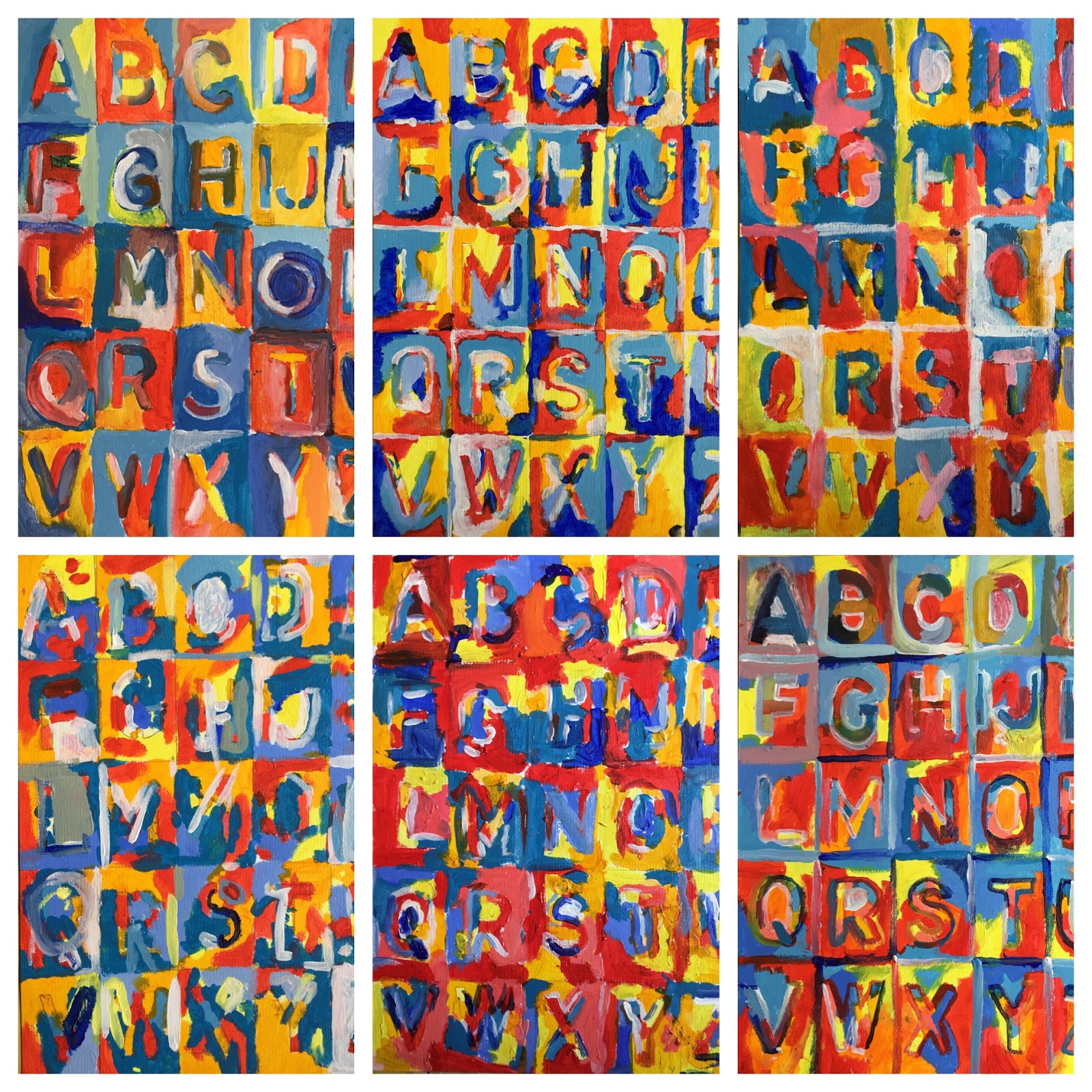 Art Room Britt: Jasper Johns Letters