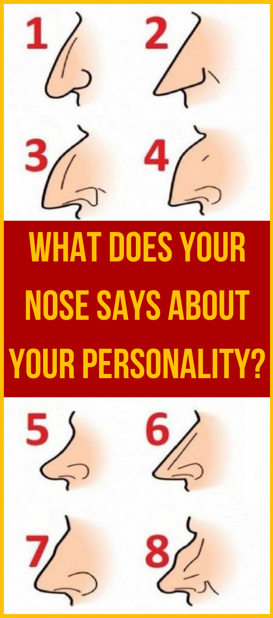 What Does Your Nose Says About Your Personality?