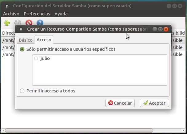 Linuxenio: Instalar Samba en Ubuntu Mate