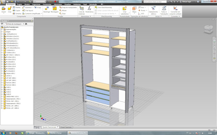 RODRIGO - CAD: Mesa desenha no Inventor e renderizada no 3DS Max