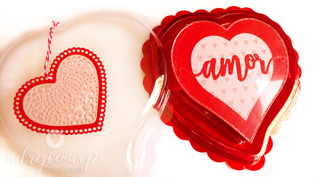 MINI ALBUM - BANNER "HEART" - Adry Concep - Scrapbook with Love