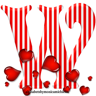 M. Michielin Alphabets: FREE DOWNLOAD FULL RED HEARTS ALPHABET AND ...