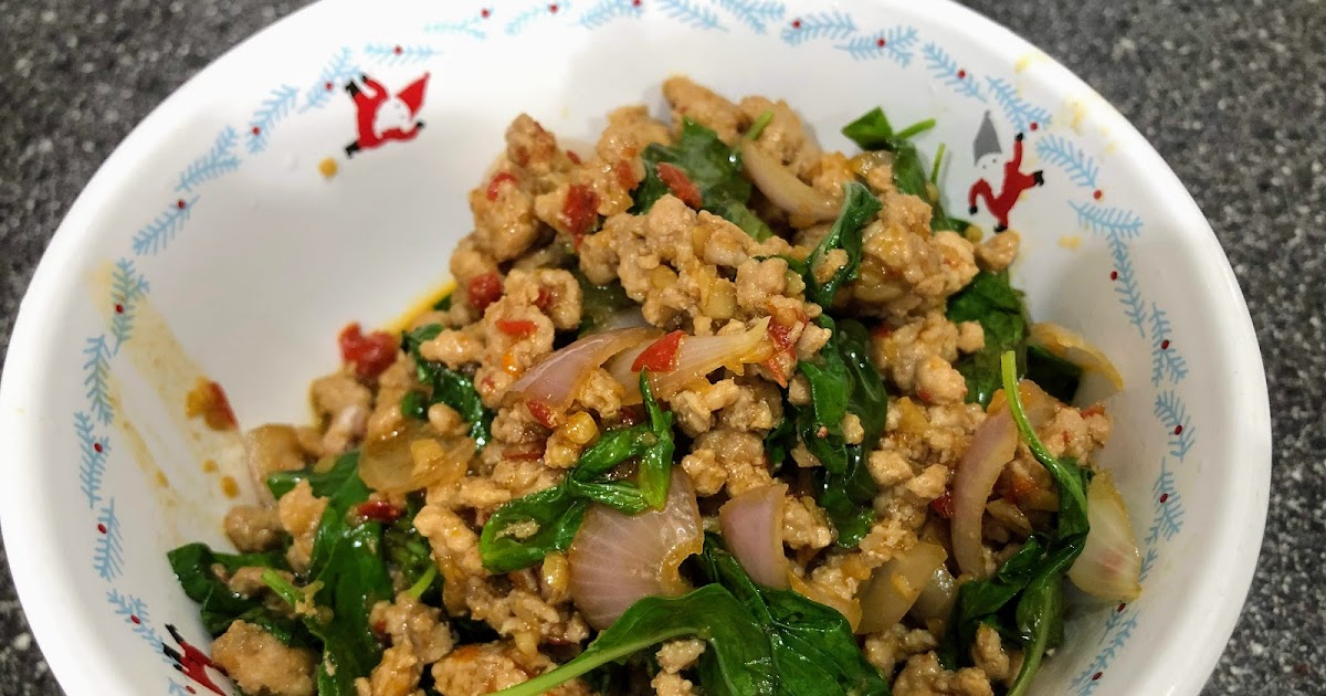 sarahkhooyw: Pad Kra Pao (Chicken Stir-Fry with Holy Basil).