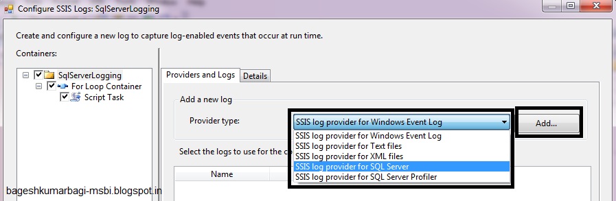Microsoft Business Intelligence: Logging in SSIS