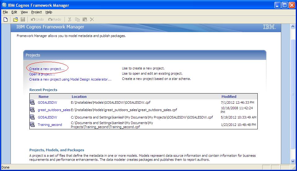 Cognos Blog: How to create a Framework Manager Model and Publish package
