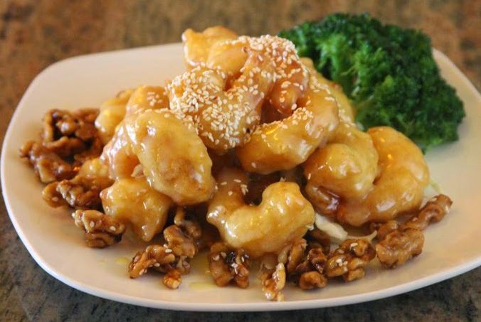 Honey Walnut Chicken and Shrimp Recipe