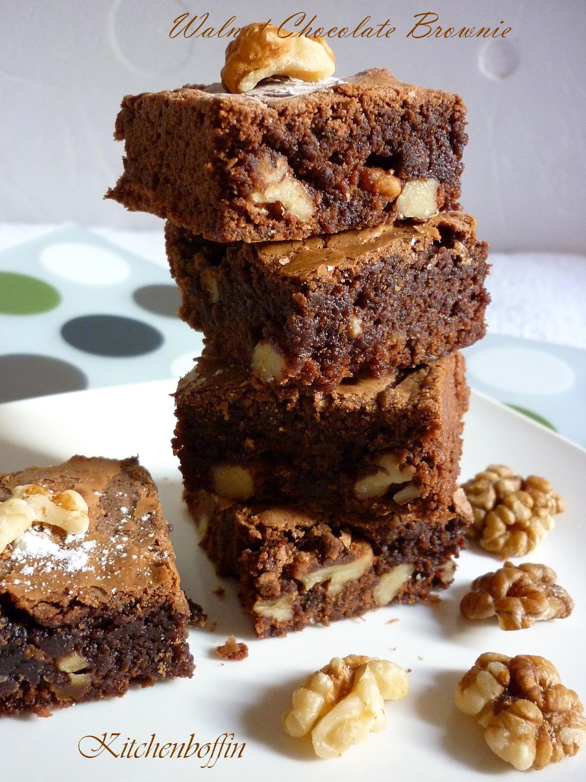 Kitchen Boffin: Walnut Chocolate Brownie