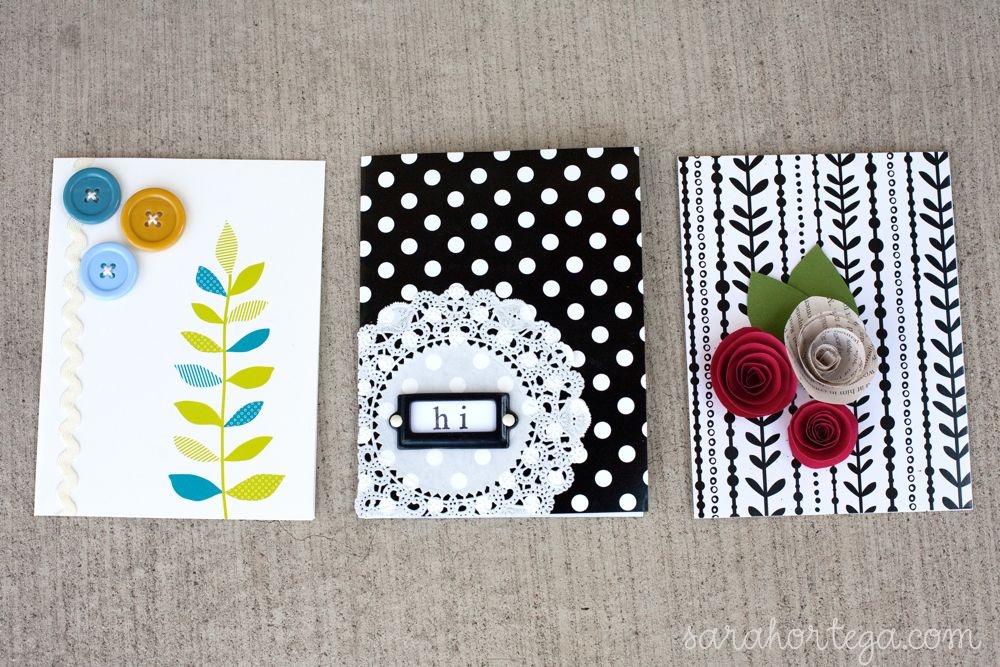 homemade cards (the quick and easy version)