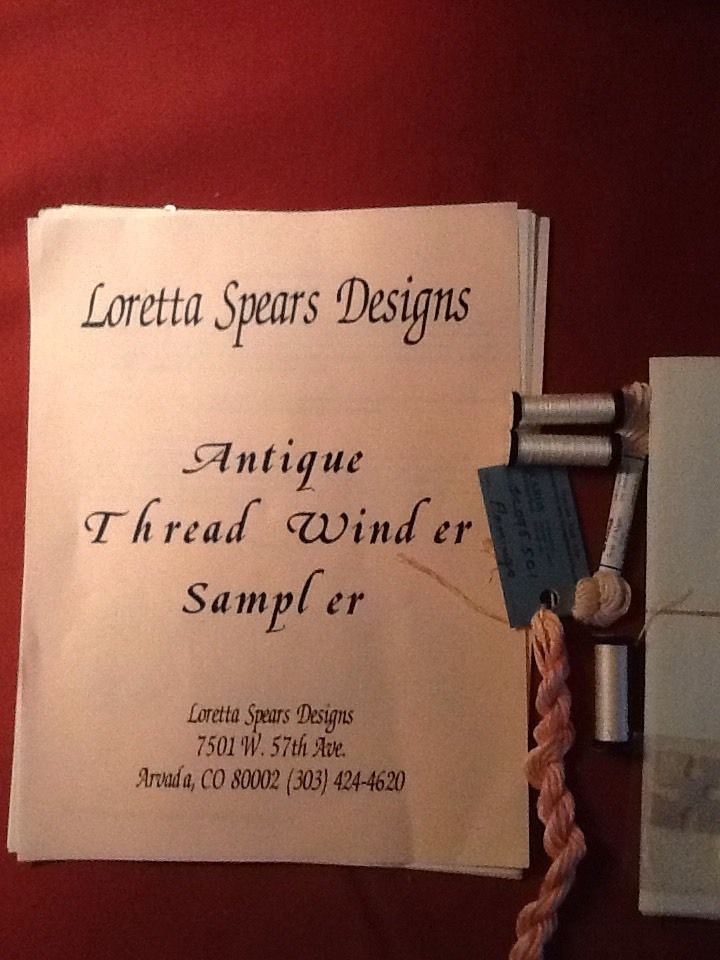 The Loretta Spears Design Archive: Antique Thread Winder Sampler ...