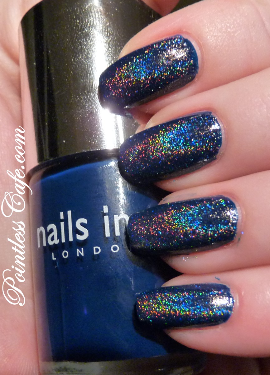 Nails Inc. Tudor Way with SpectraFlair Top Coat | Pointless Cafe