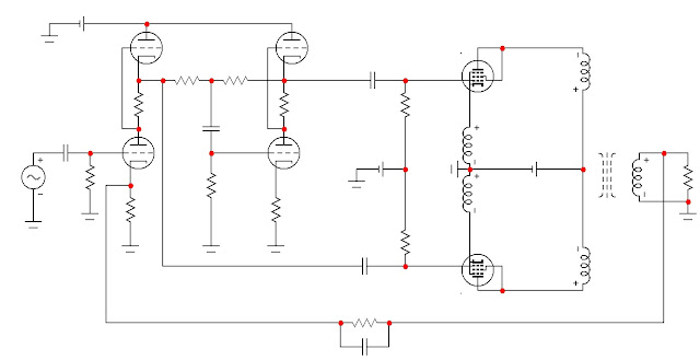 ESPRITAUDIO: EL34 Triode connection Push Pull CFB Paraphrase Inverter ...