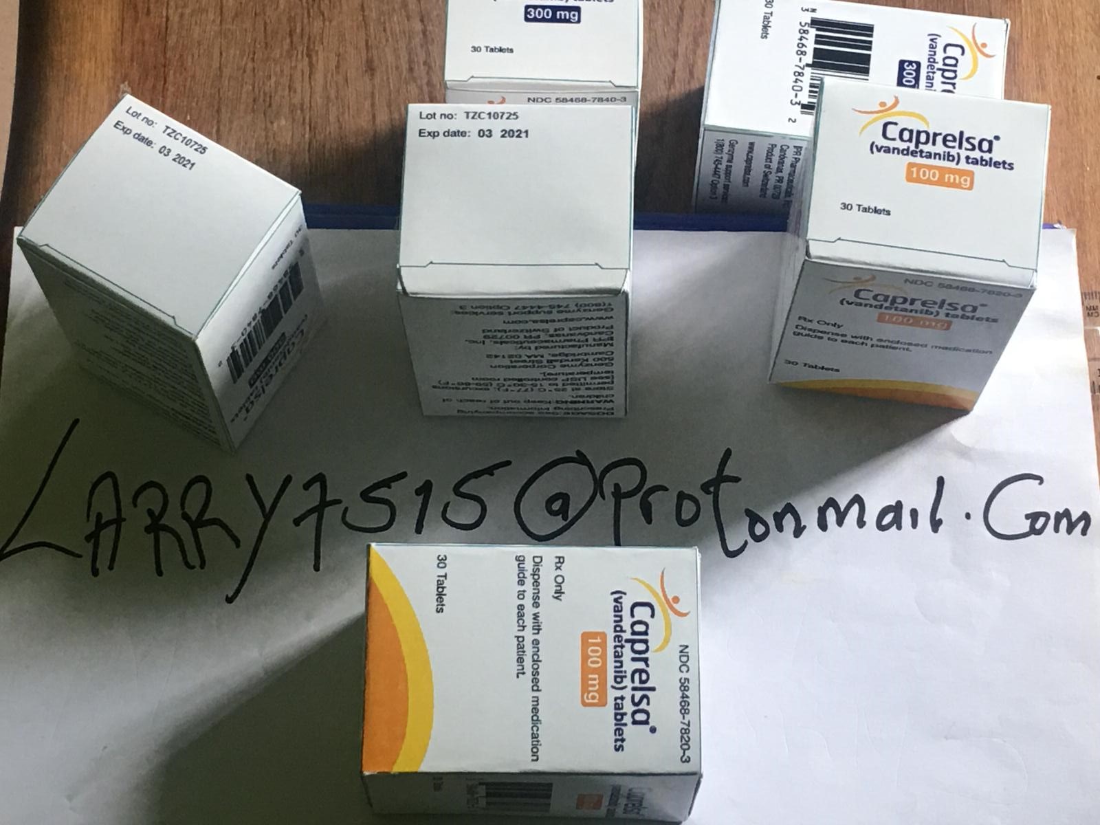Oncology Drugs Supplier: Caprelsa vandetanib 100 mg for sale