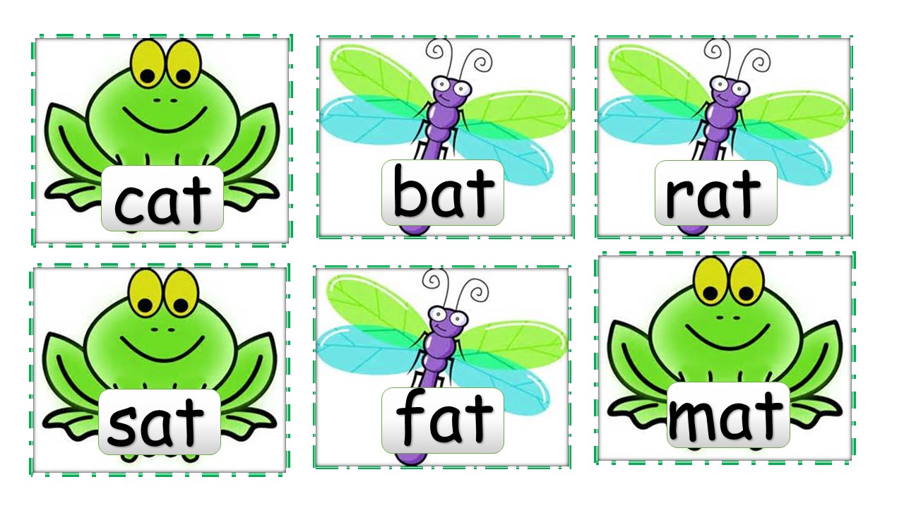 Vicky's Common Core Connections: CVC Rhyming Frog Match Card Game