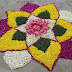 Rangoli Designs: Award Winning Rangoli Design - Made From Flowers