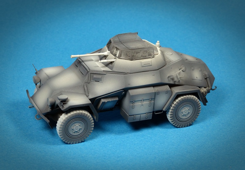 Braille Scale Enthusiast: SdKfz 222, painting in progress