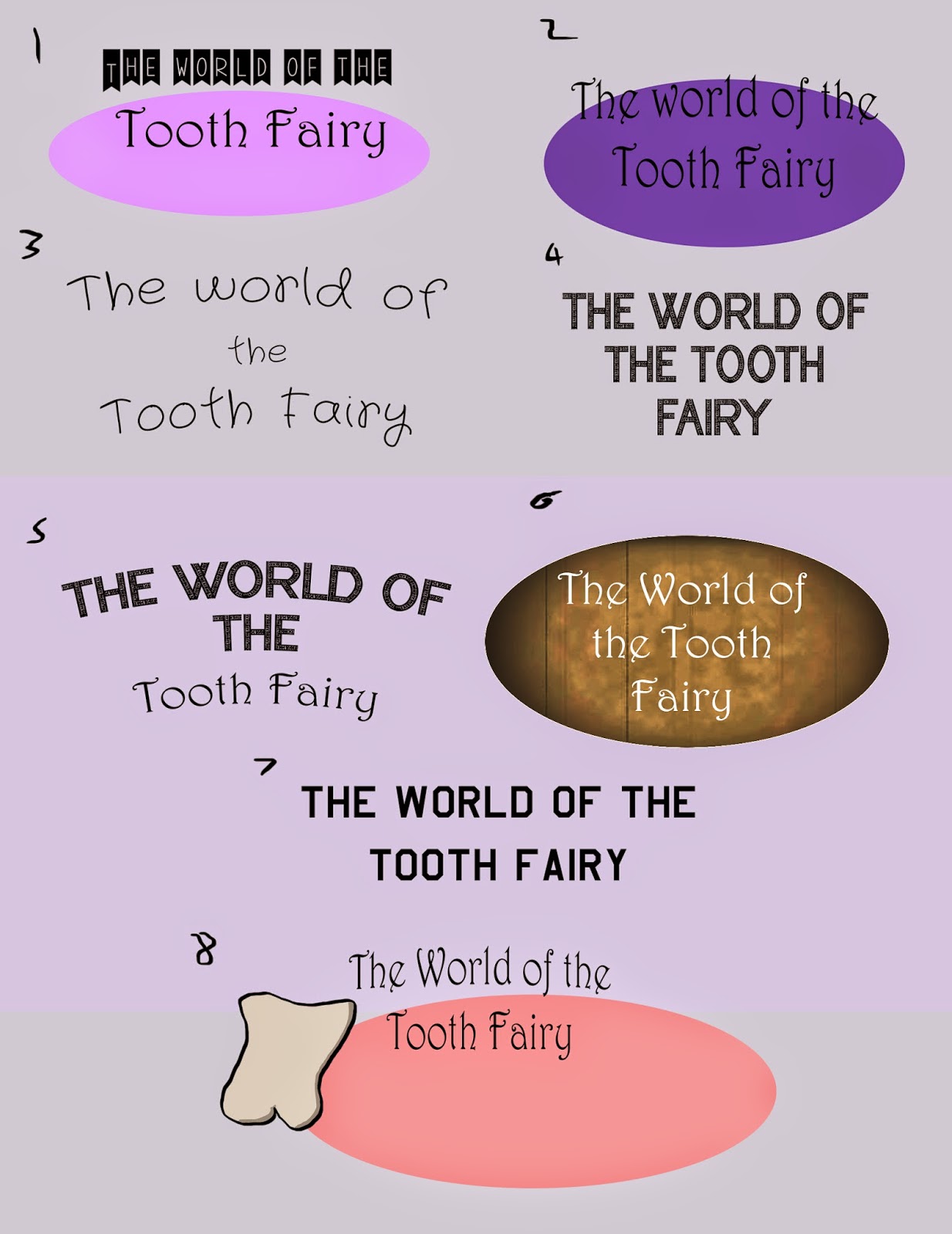 Tom Boothby 3D Artist: The World of the Tooth Fairy Fonts and Style Ideas