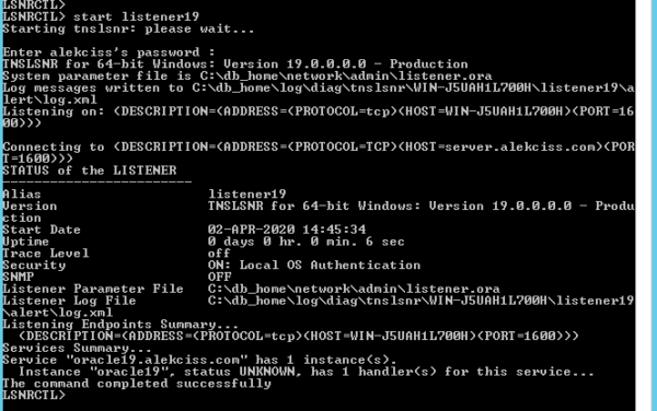 Create a Listener in Oracle Database 19c | DB Exam Study
