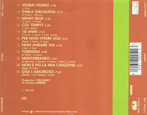 tornadosingles: Dalida - Dalida