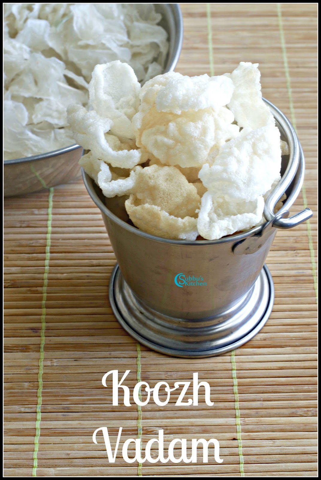 Kuzh Vadam - Subbus Kitchen