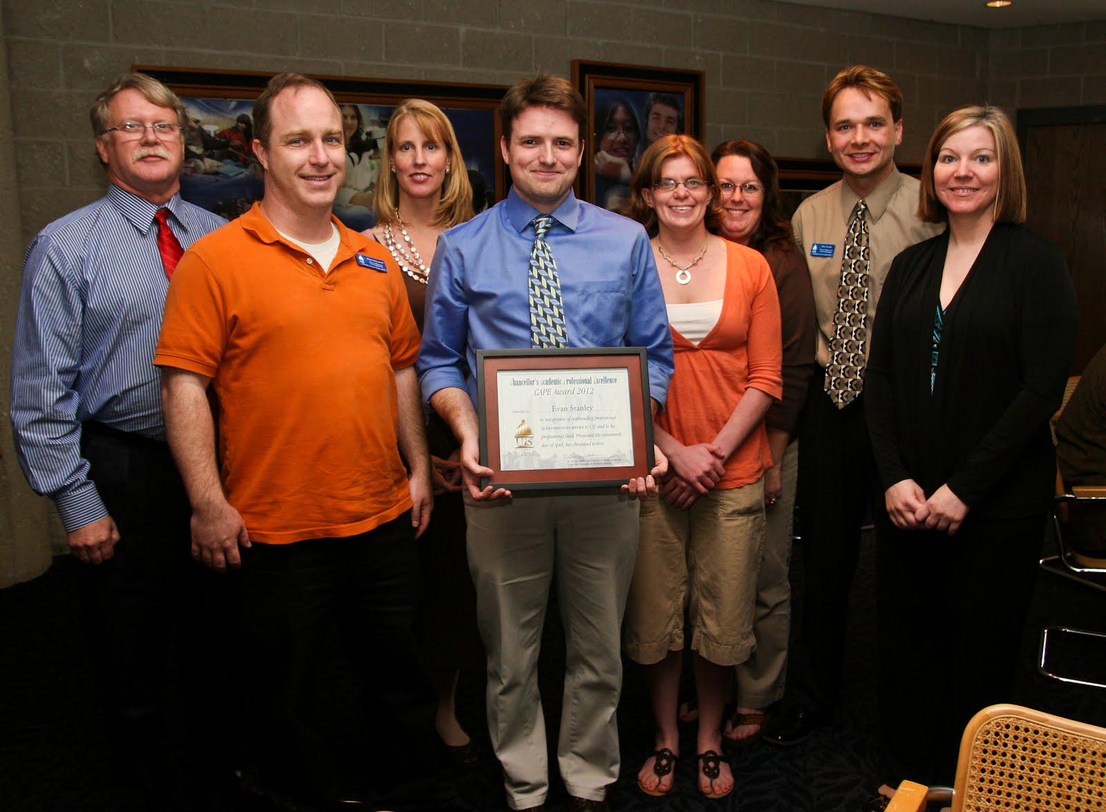 UIS People: Evan Stanley wins the 2012 CAPE Award