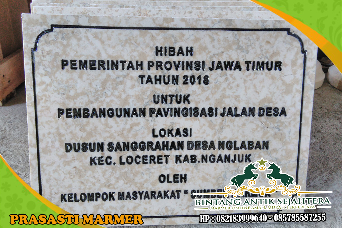 Bintang Antik Sejahtera Batu Alam: Design Prasasti Peresmian | Prasasti ...