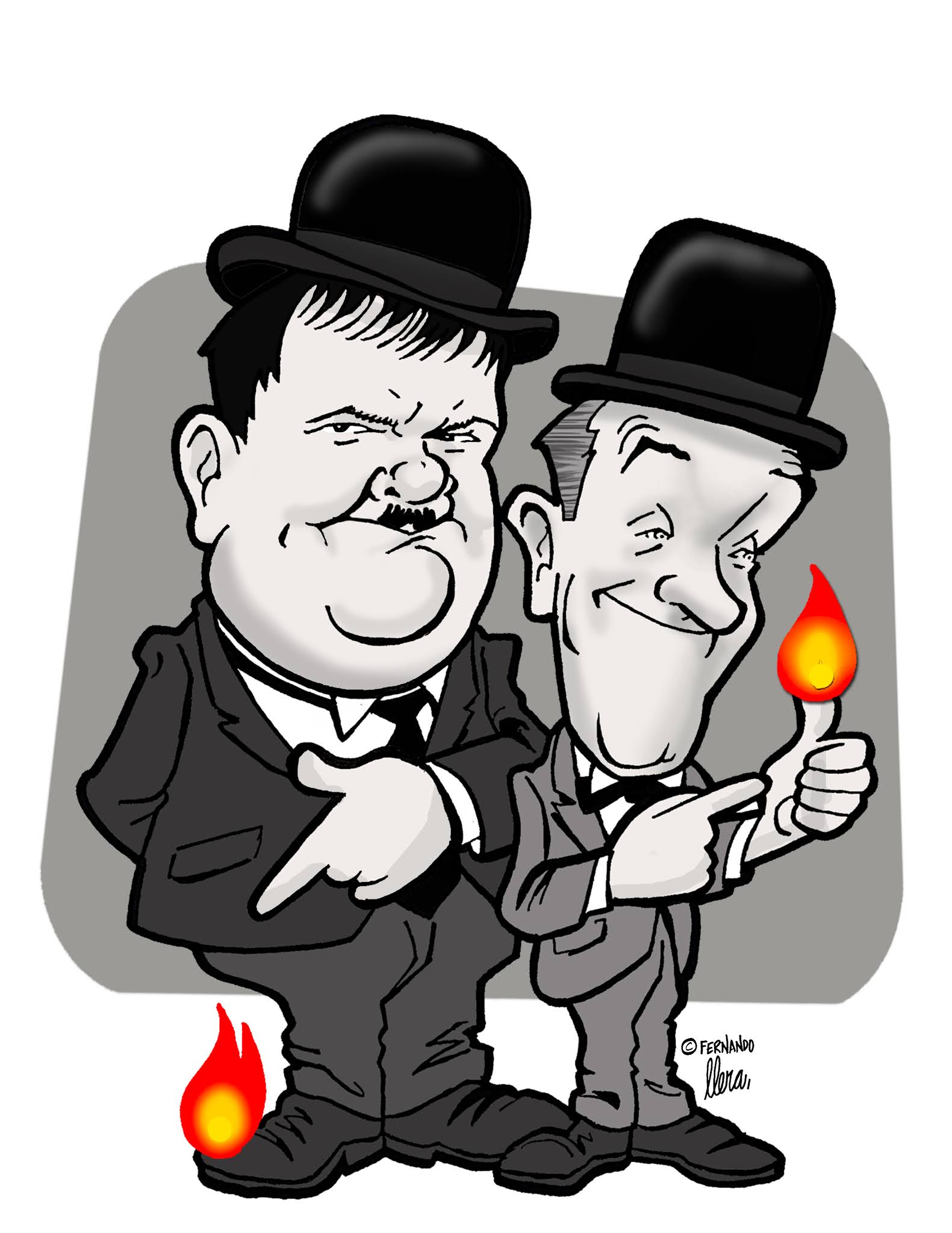 FERNANDO LLERA 'TOONS: OLIVER HARDY remembered on his birthday.