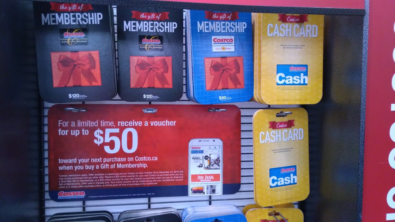 买Costco会员得up to $50 Gift Card