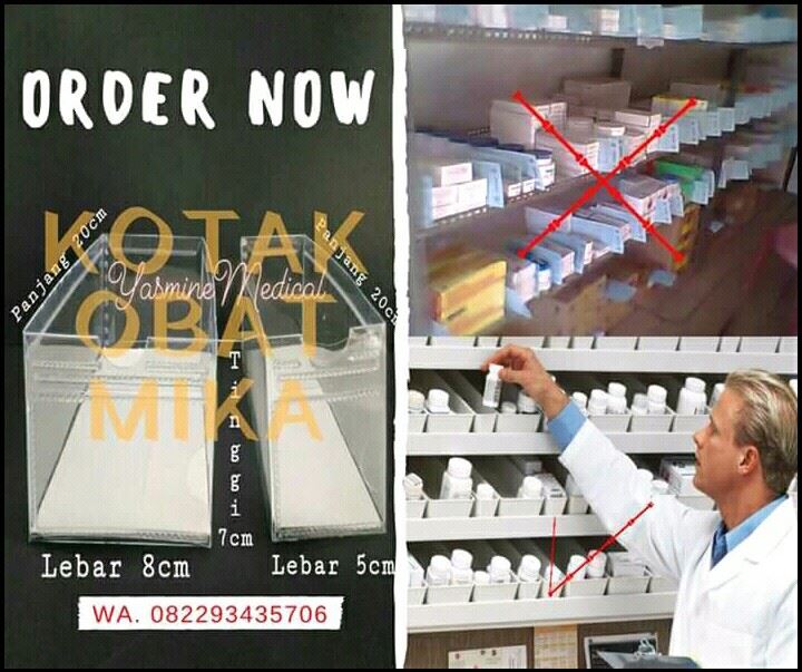 Penunjang tampilan rak obat anda