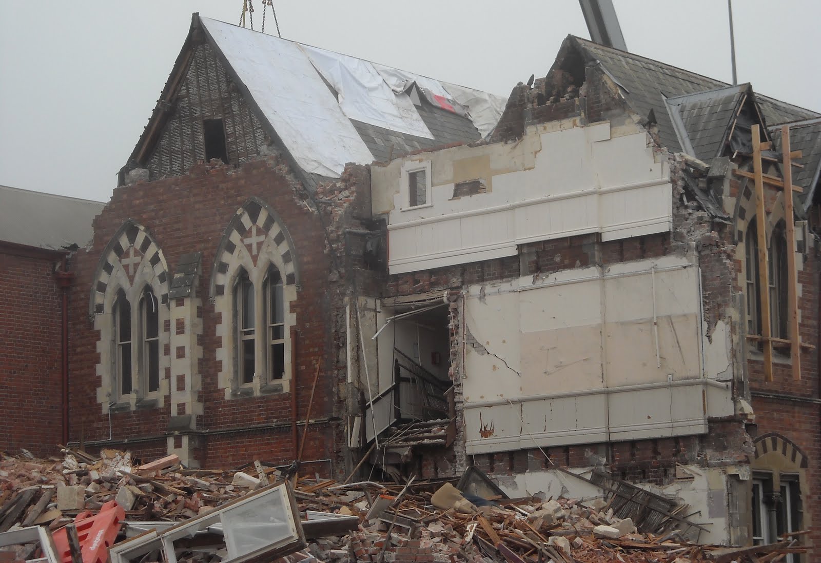 Woza Wanderer: Killer Quake. Cranmer Centre Demolition, Christchurch CBD