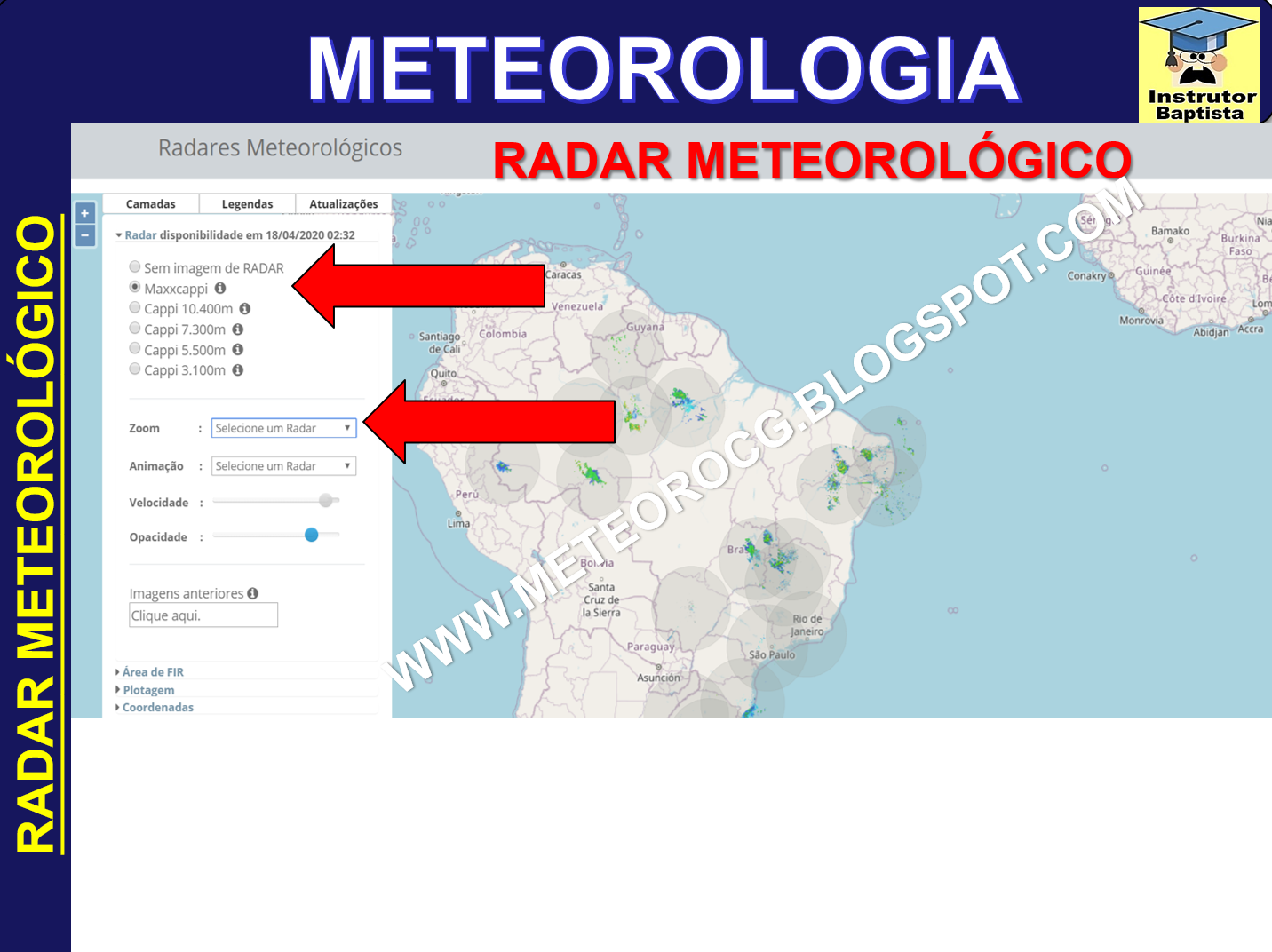 MeteoroCG: COMO ACESSAR RADAR METEOROLÓGICO - REDEMET