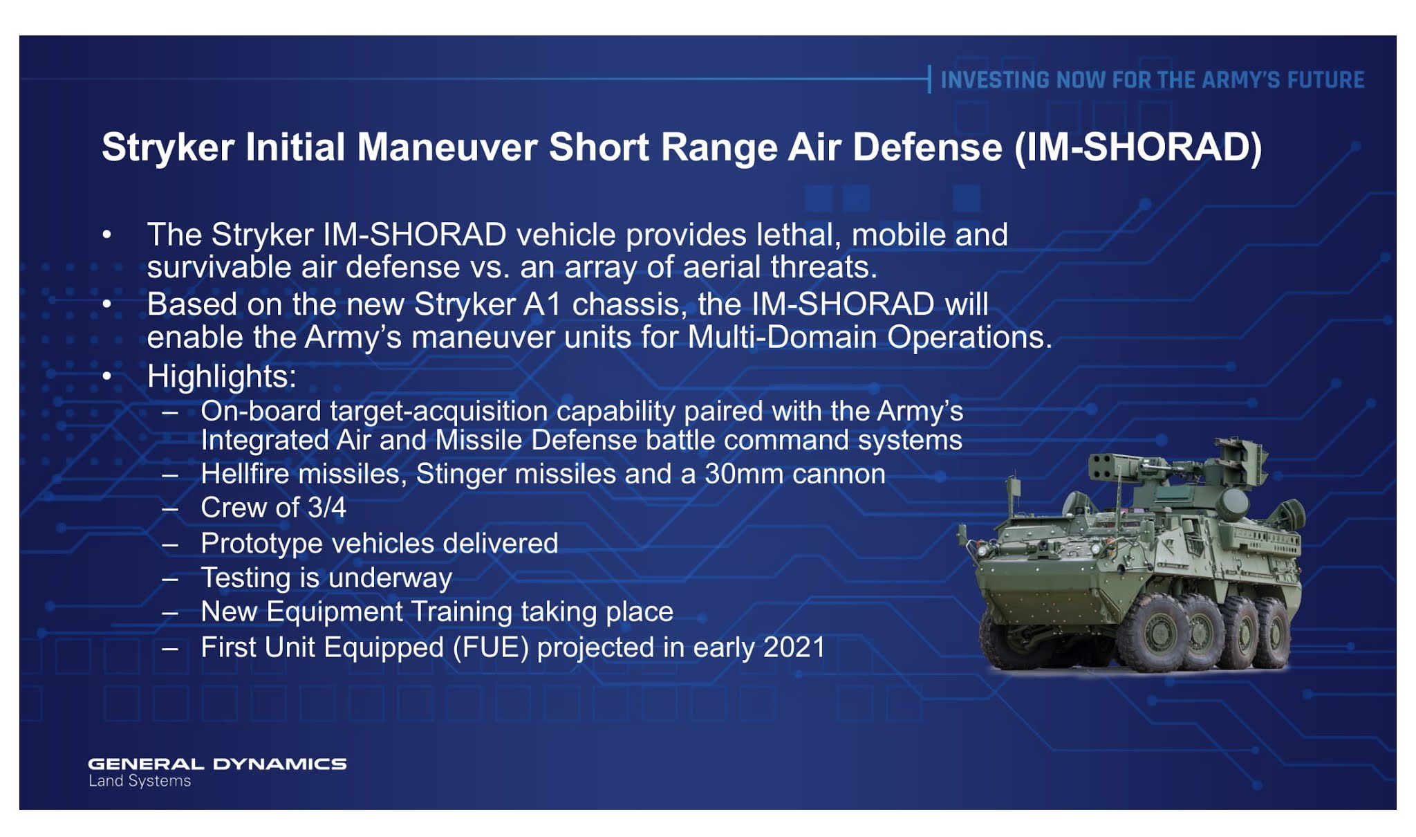 The Dead District: GDLS Stryker A1 MCWS and Stryker A1 IM SHORAD (AUSA ...