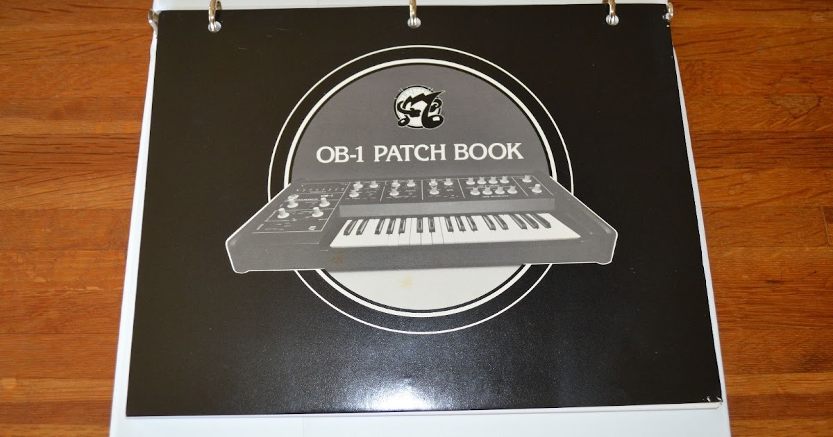 MATRIXSYNTH: Rare Vintage Oberheim Patch Book for OB-1 Programmable Lead Synthesizer