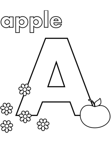 The Letter A Coloring Pages ~ Coloring Pages