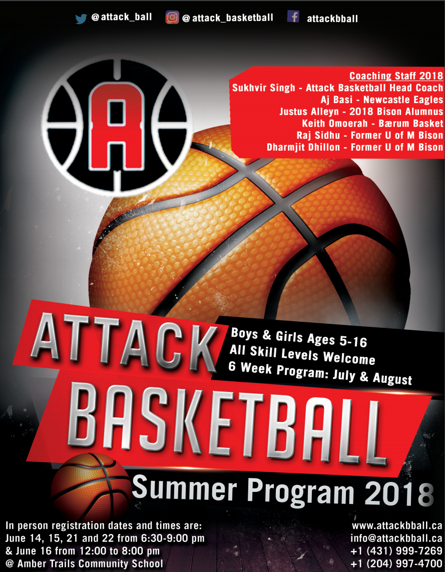 Attack Basketball Club Offering Summer 2018 Program for Boys & Girls ...