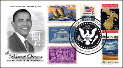 STAMP CALENDAR -STAMP HISTORY: 04 August - Barack Obama Day
