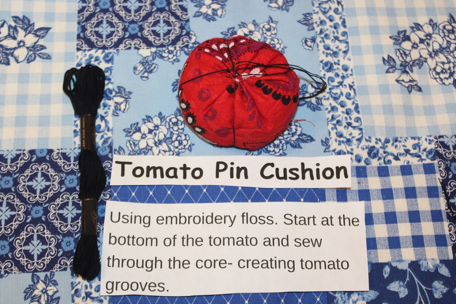 Pinker n Punkin Quilting & Stitching: Tomato Pincushion Tutorial