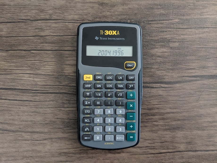 The Calculator Review Calculatober Day 15 Texas Instruments 30XA the-calculator-review-calculatober-day-15-texas-instruments-30xa
