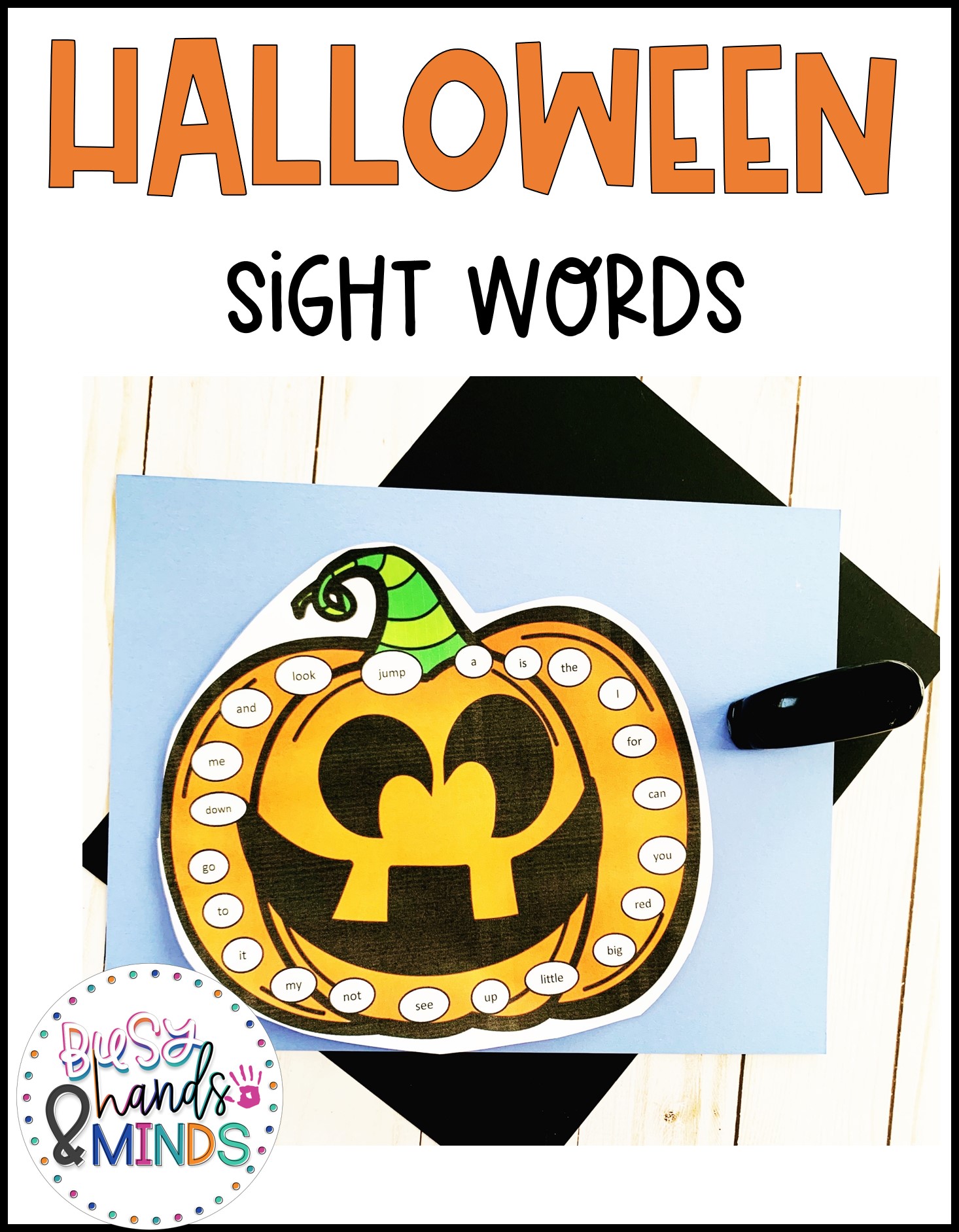 Halloween Sight Word Games | Busy Hands and Minds