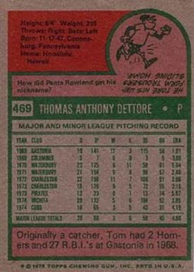 Vintage Cubs Cards: 1975 Topps