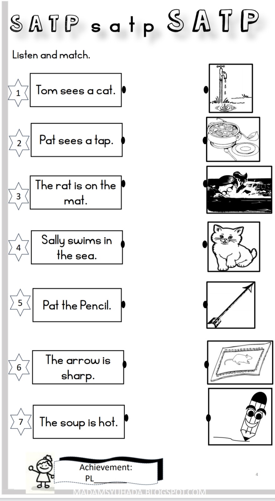 Madam Syuhada's Blog for SU PBS and PBD English Lesson: SATP phonics ...