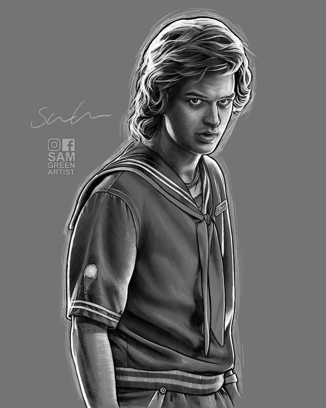 The Movie Sleuth: Images: Stranger Things Season 3 Art from Sam Green