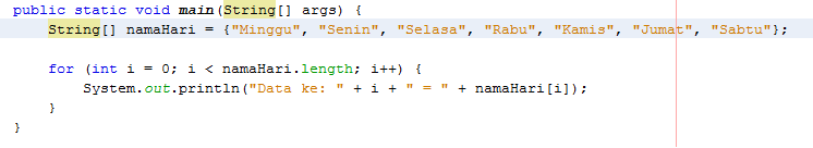 Mengenal Dan Memakai Variable Array Di Java - Belajar Java Dengan Mudah