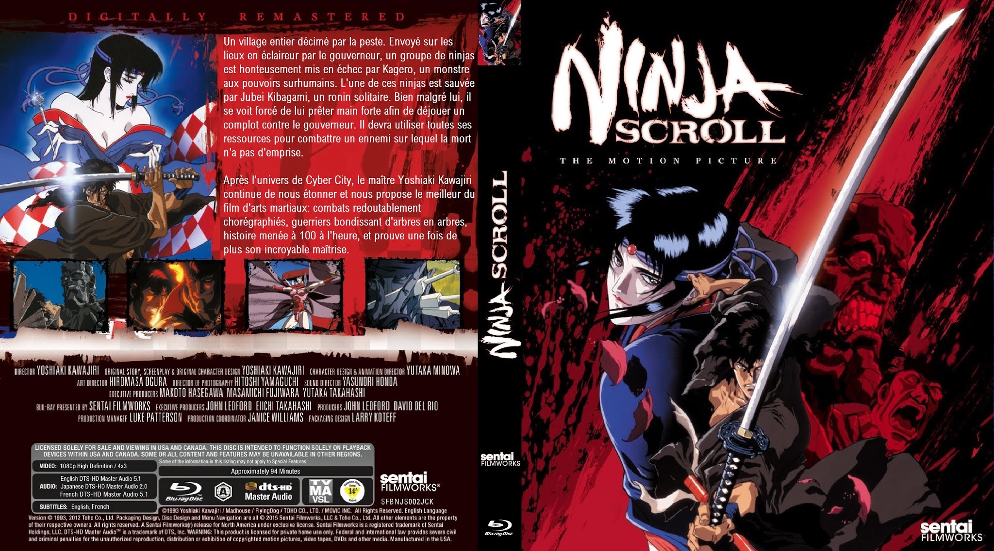 BLU-RAY JAQUETTES BLU-RAY: Ninja Scroll