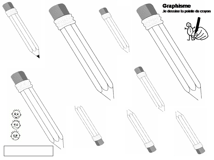 Maternelle: Graphisme : dessiner la pointe du crayon